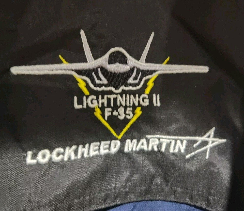 Lockheed Martin Lightning II F-35 Jacket Navy Blue New W/ Tags Men's ...