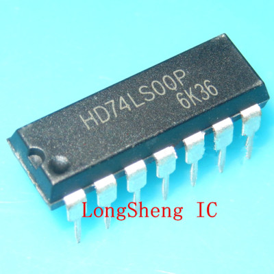 10 PCS HD74LS00P DIP-14 74LS00 QUADRUPLE 2-INPUT POSITIVE-NAND GATES ...