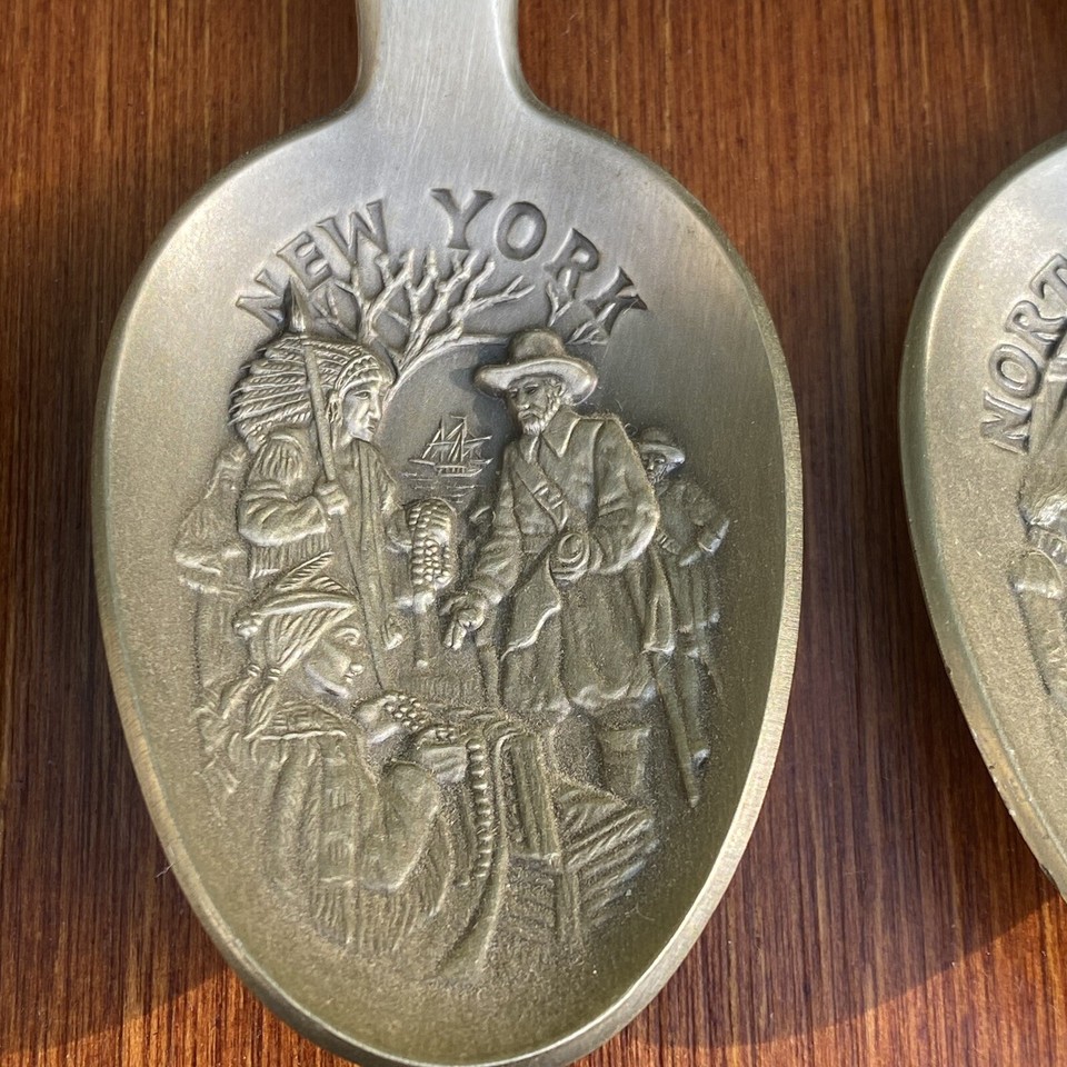 RARE SET Complete 13 Piece American Revolutionary War Heroes Pewter ...