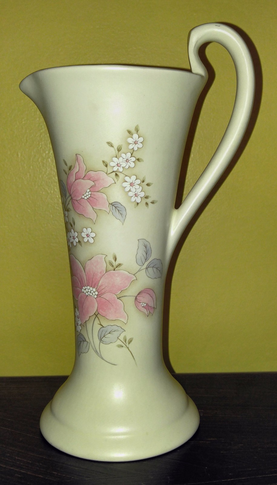 Vintage Aldridge Longton Pottery Vintage Flowered Decorative Pitcher ...