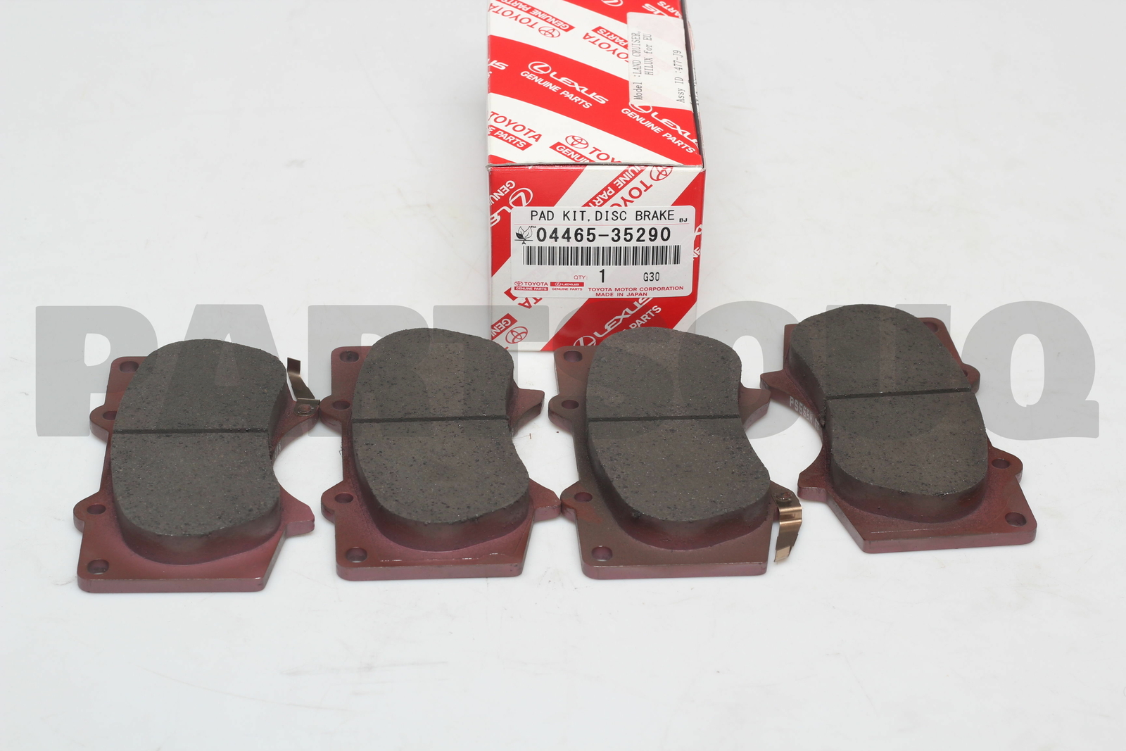 0446535290 Genuine Toyota PAD KIT, DISC BRAKE, FRONT 04465-35290 | eBay
