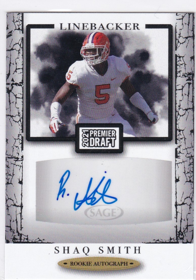 2021 Sage Premier Draft Shaq Smith Autograph Rookie Auto RC #A169 | eBay