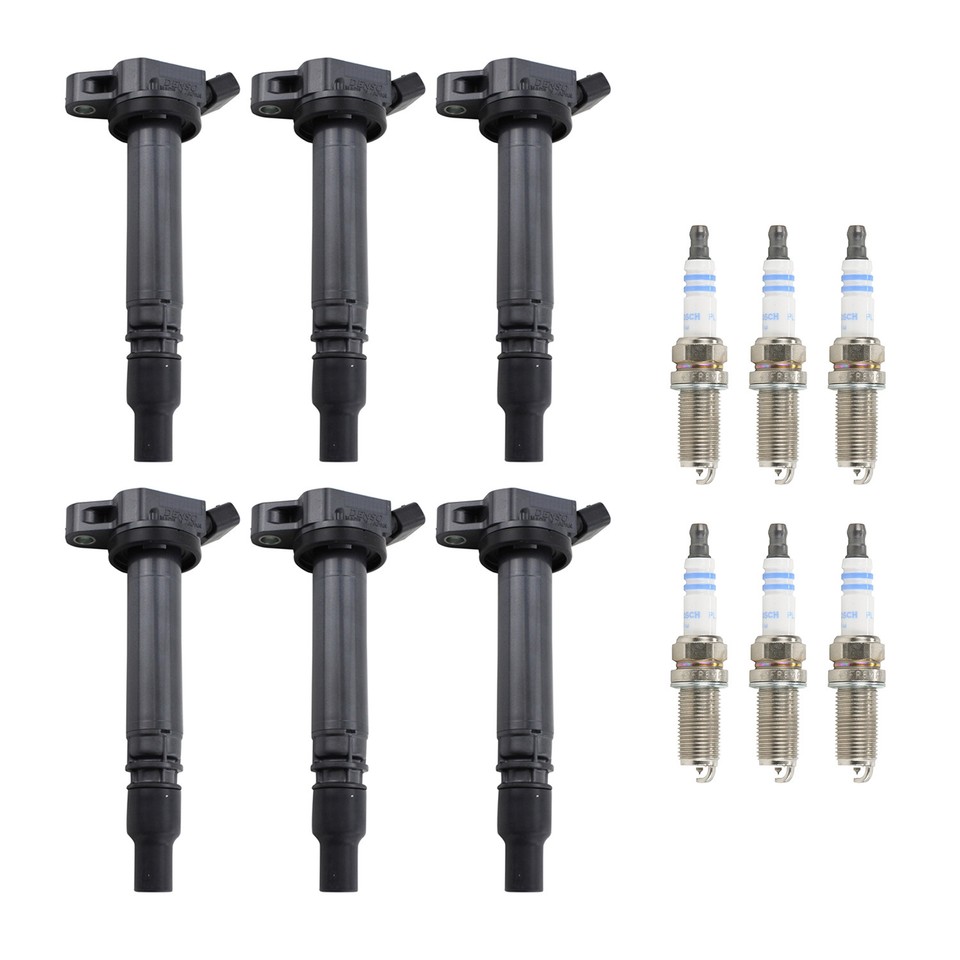 Denso 6 Ignition Coil 6 Bosch Platinum Spark Plugs Kit For FJ Cruiser ...