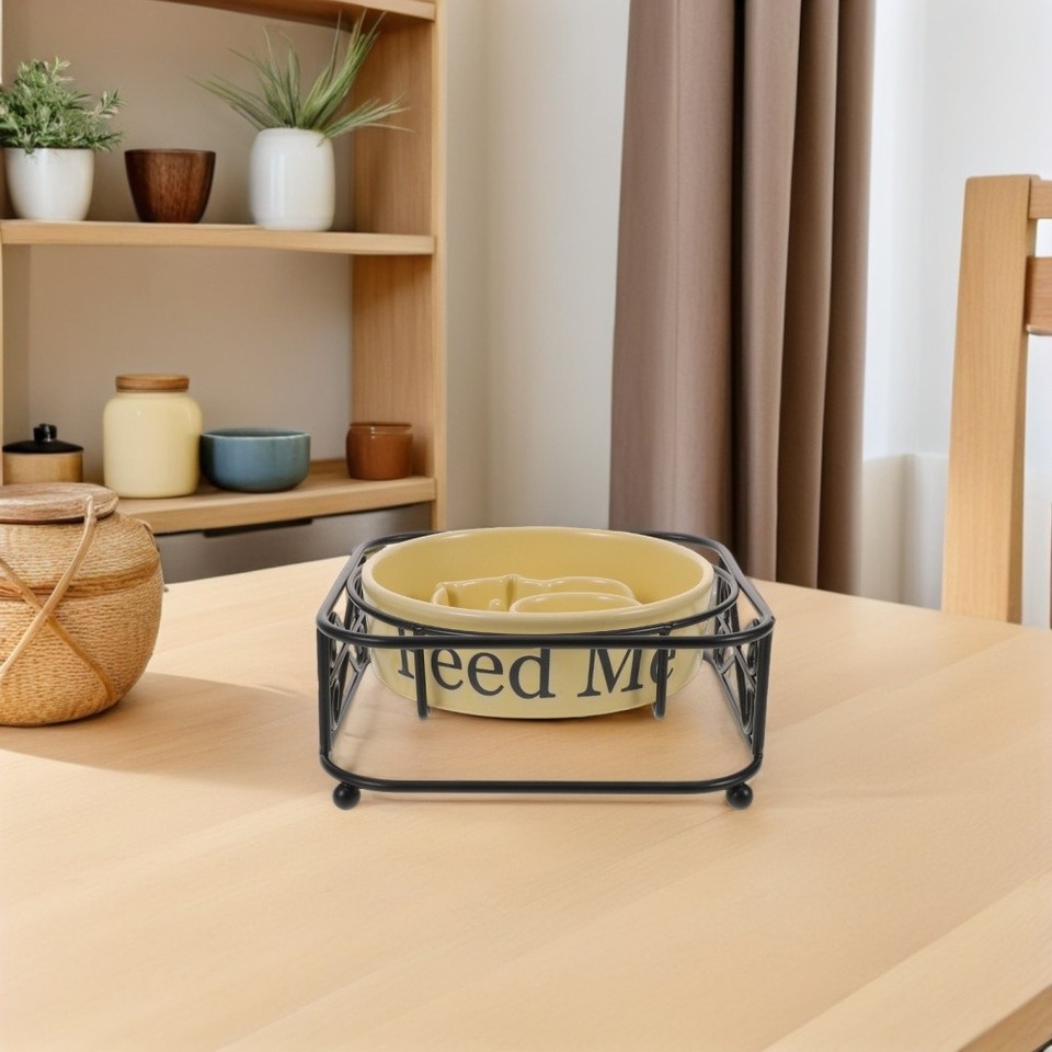 Puppy Slow Feeder Bowl Dog Bowls Dogs Anti-bloat Dish | eBay