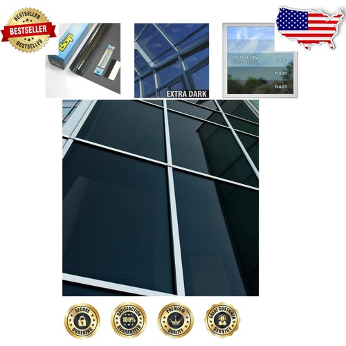 DIY Friendly Black Window Film - 24in x 14ft with Installation Tools ...