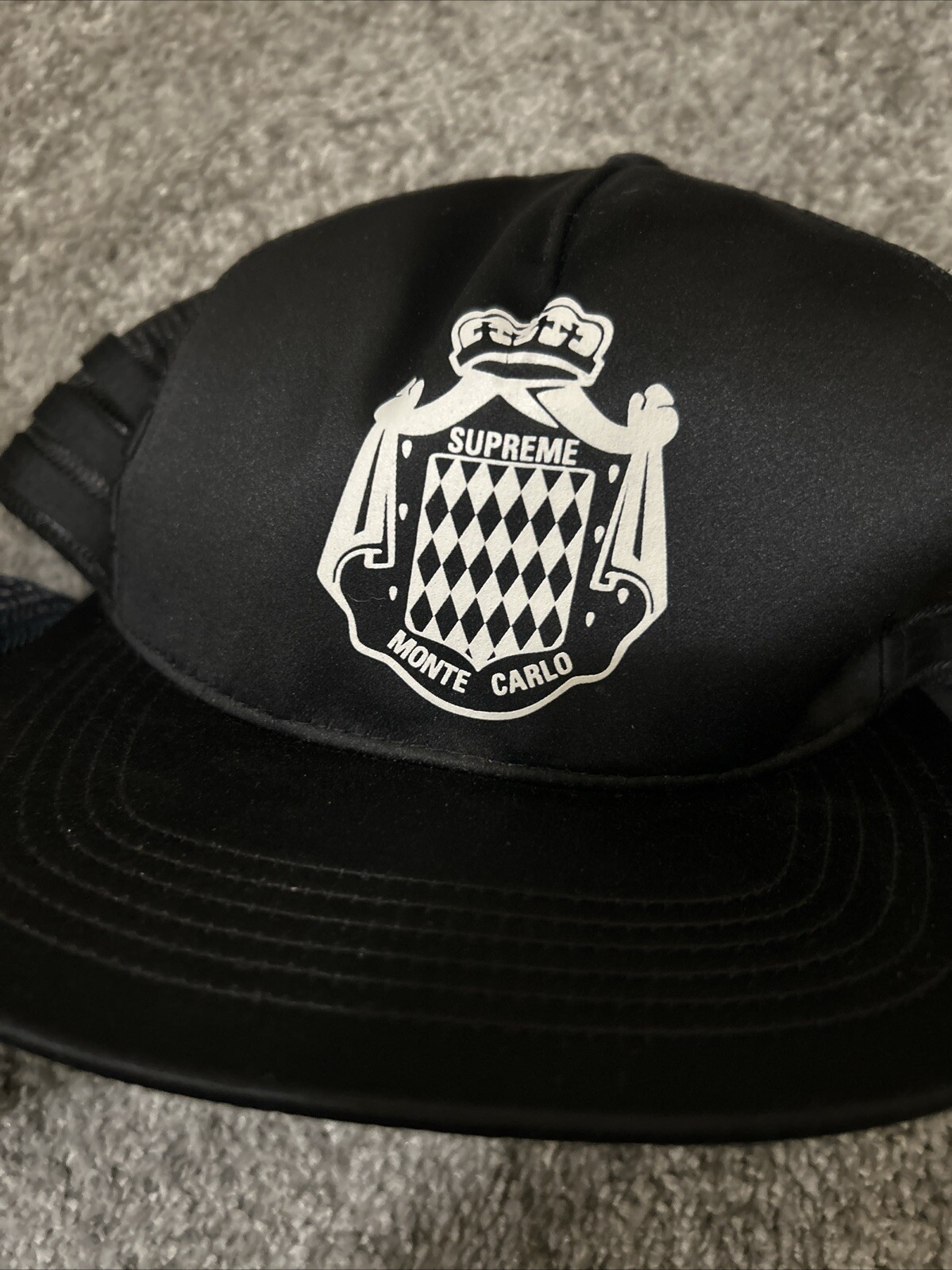 RARE 90's Supreme Devil Snapback Mesh Hat Vintage Made In USA Monte ...