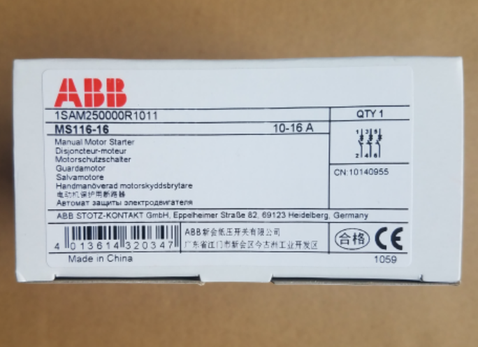 1PC Original ABB Starter for Motor protection MS116-16 (10-16A) Free ...