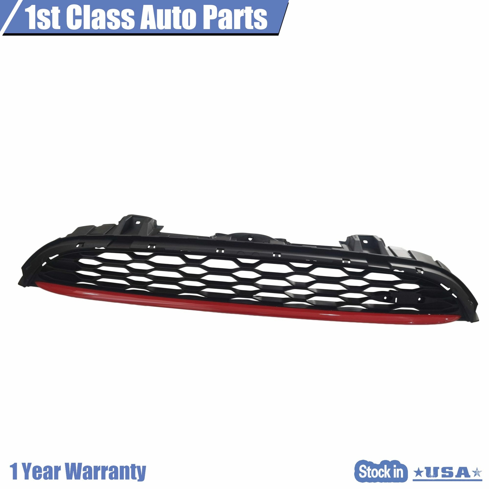 Front Black W/ Red Grille Hood For 2015 16 17 18 2019 Mini Cooper ...