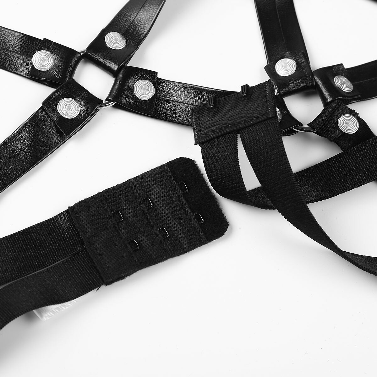 Womens Strapless Open Cups Top Sleeveless Crop Vest Wet Look Punk Tank ...