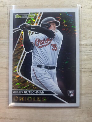 2023 TOPPS UPDATE ADLEY RUTSCHMAN RC BLACK GOLD REFRACTOR BALTIMORE ...