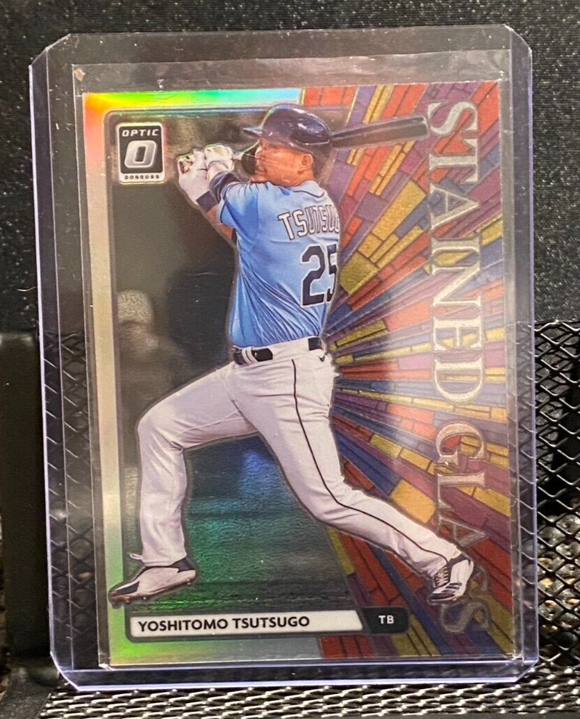🔥 Yoshitomo Tsutsugo 2020 Donruss Optic Stained Glass Silver Holo ...
