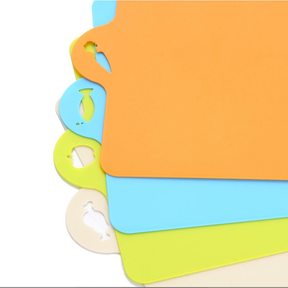 4pcs Color-Code Cutting Boards Flexible Cutting Board for Kitchen Bar ...