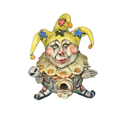 One Of A Kind Handmade Vintage Ceramic Creepy Clown Tea Pot | eBay