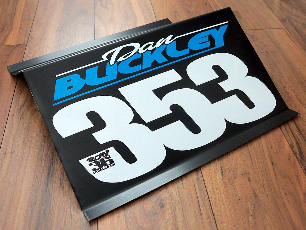 Banger Racing Roof Fin / Number Board. Made to order | eBay UK