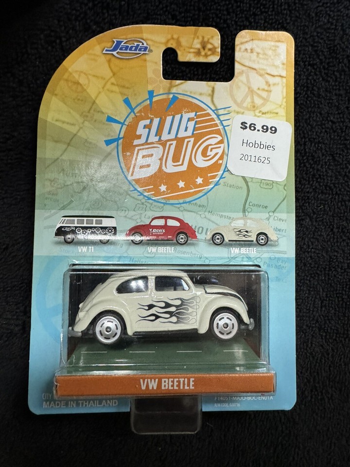 2020 Jada Punch Buggy Slug Bug Volkswagen VW Beetle White / Flames | eBay