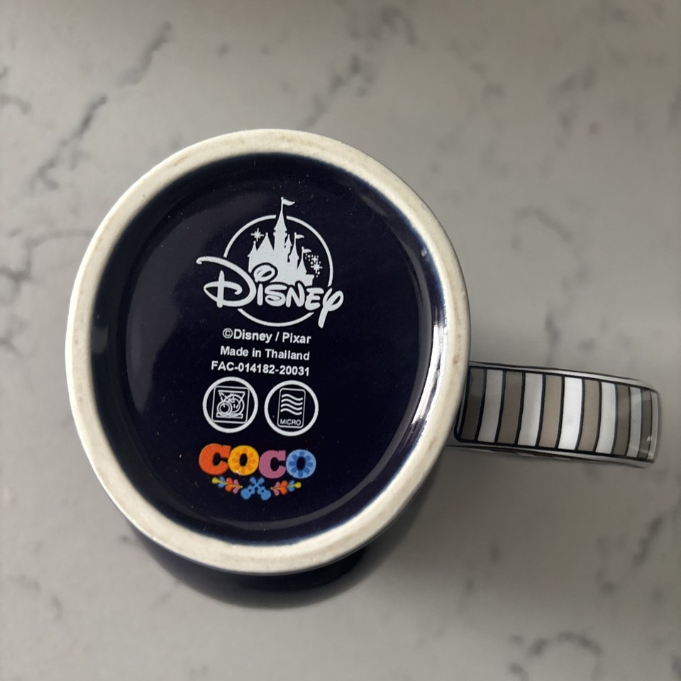 Disney Parks COCO Pixar Remember Me Skull Miguel Coffee Mug Guitar ...