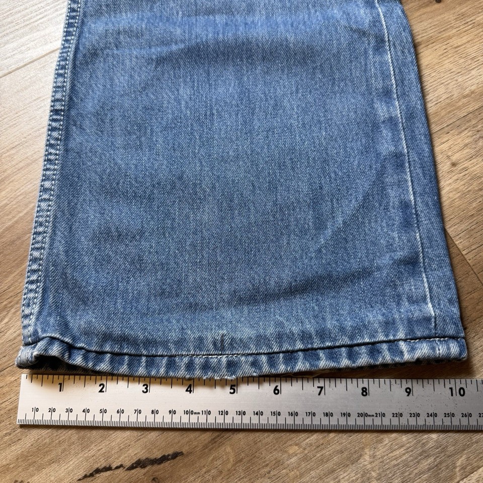 Diesel Jeans Men 34x30 Blue Zathan Bootcut Distressed Ripped Light Wash ...