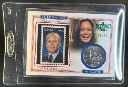 2020 Decision Kamala Harris Pieces America Green Foil Stamp Quarter #1/ ...