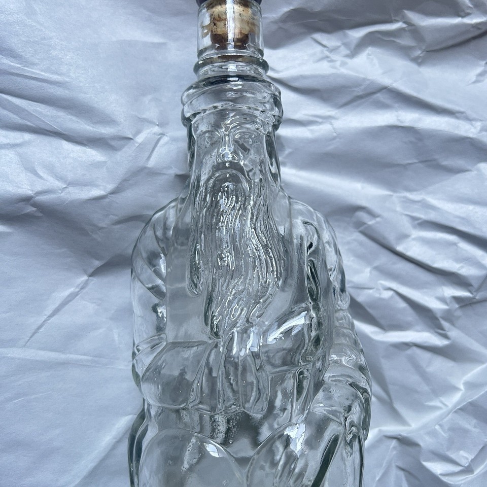 Vintage Poland Spring Figural Fac-Simile MOSES Clear Glass Mineral ...