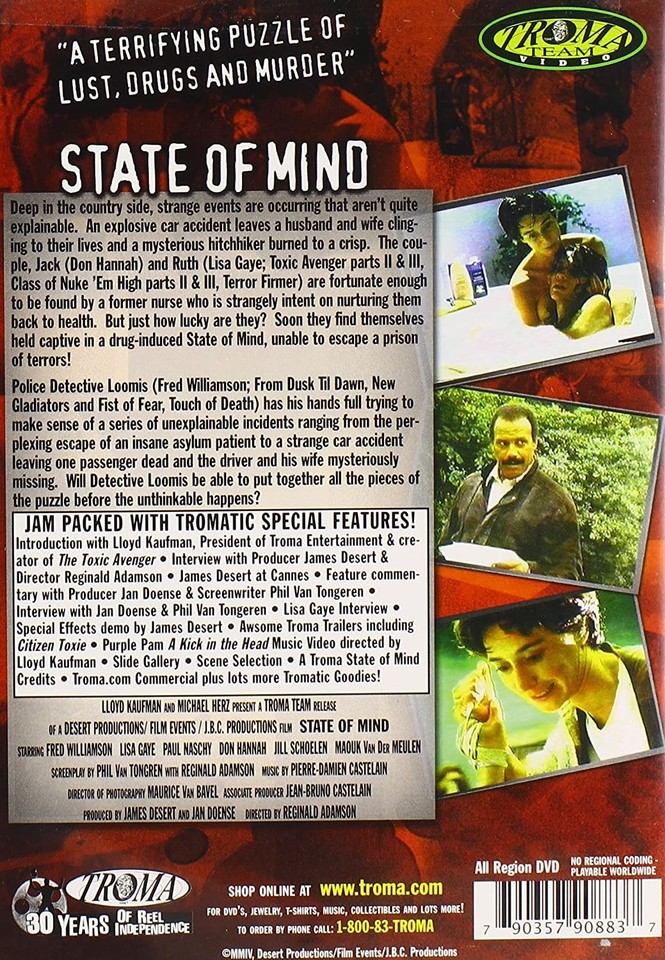 State of Mind (DVD) Lisa Gaye Manouk van der Meulen Don Hannah Paul ...