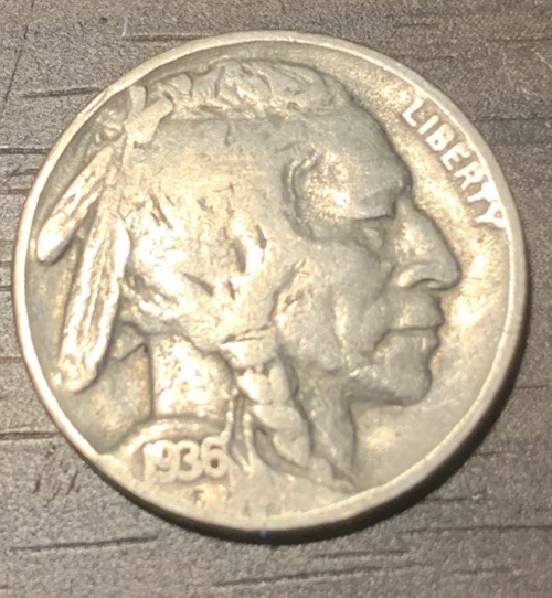Buffalo nickel lot of five 1936 Coins very nice. Free shipping | eBay