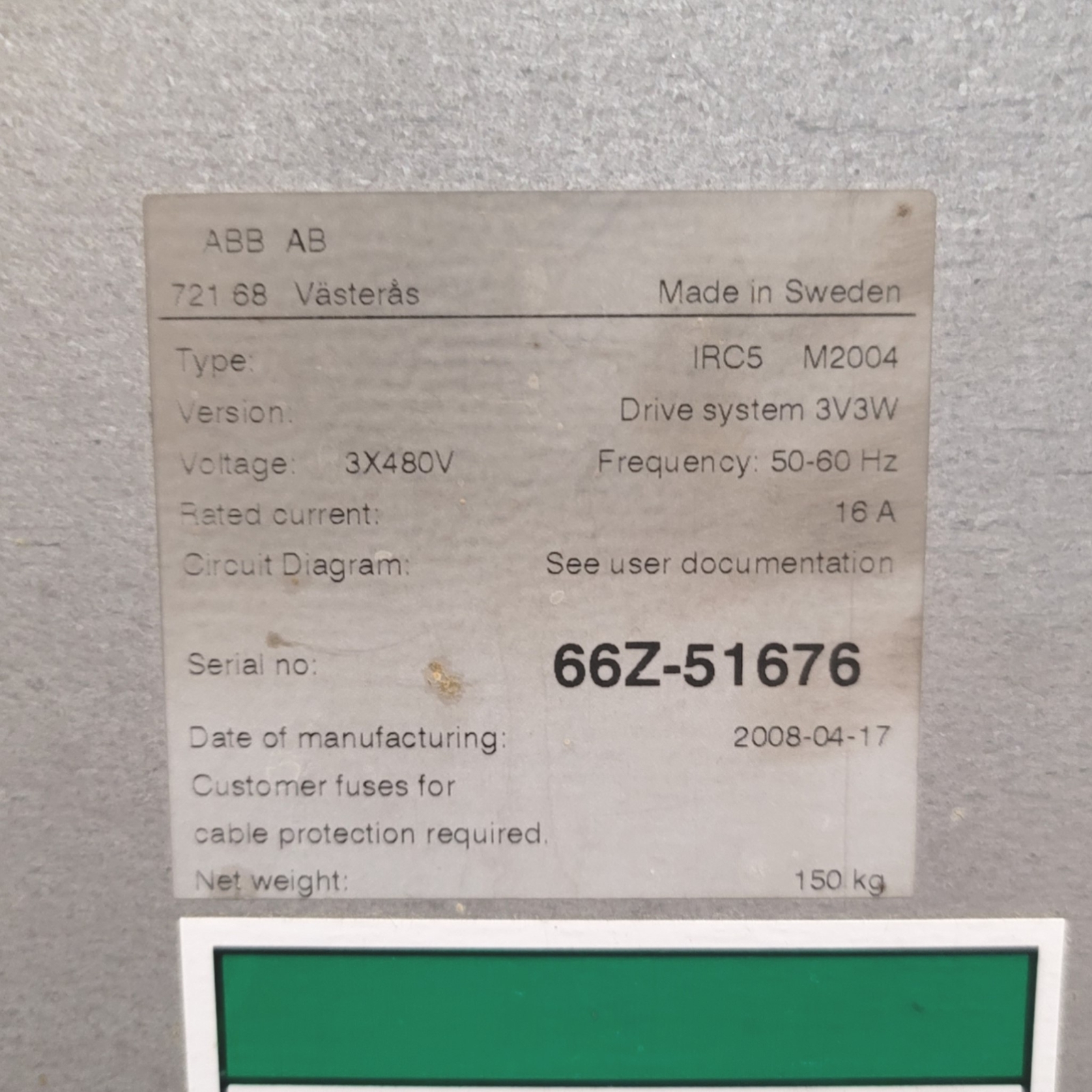 ABB Robotics IRB 660-180/3.5 4-Axis Palletizing Robot 3.5m Reach, 180kg ...