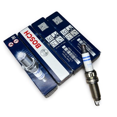 x4 BOSCH Spark Plug Double Platinum ZR5TPP33 0242145515 8185 for BMW ...