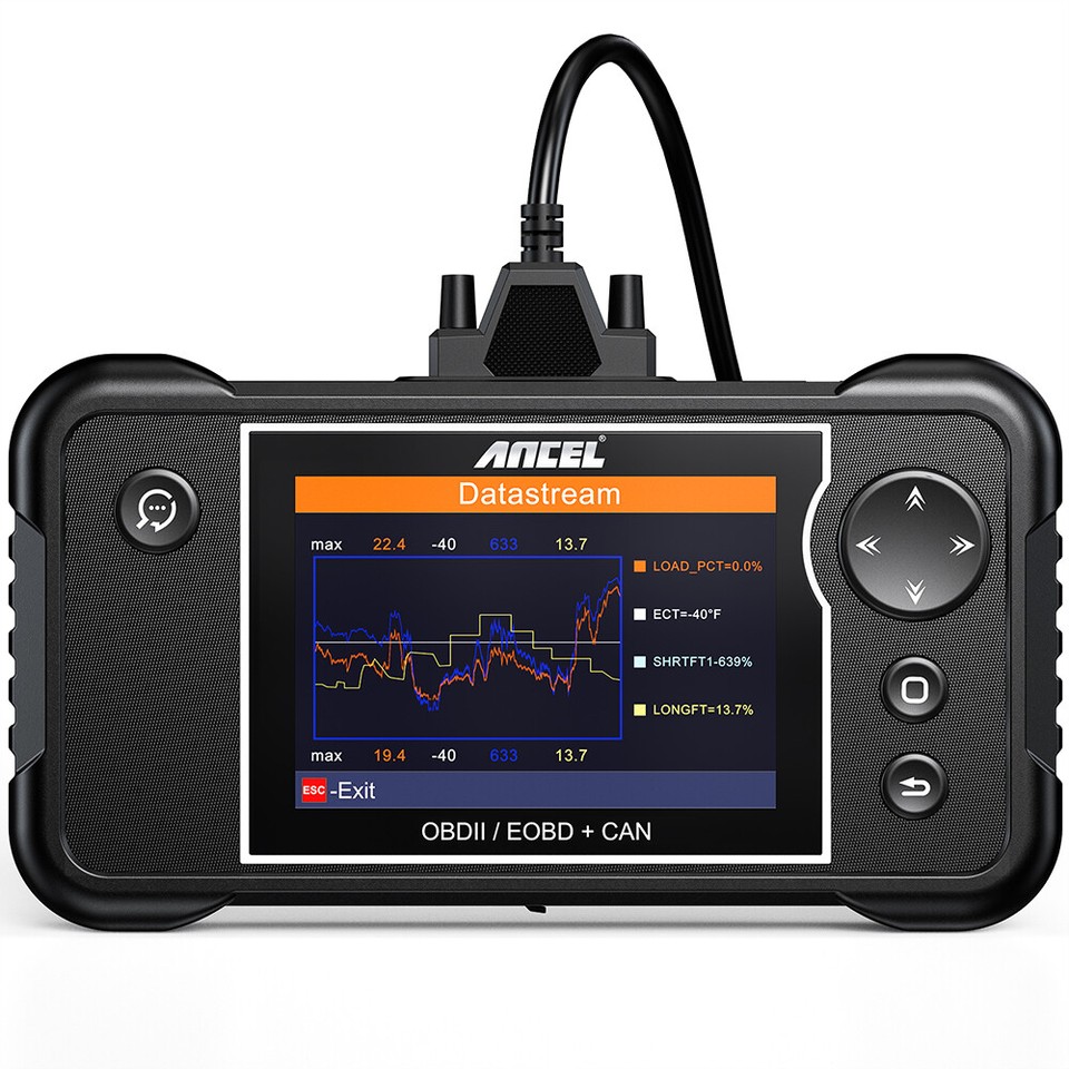 ANCEL Car OBD2 Scanner Gearbox ESP ABS SRS Diagnostic Tool Fault Code ...