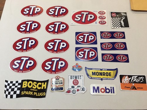 Original Decal **STP** Vintage Motor Oil Racing Window Stickers .#1011 ...