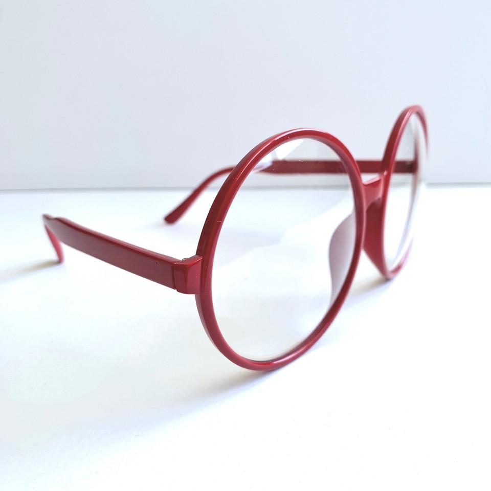 Round BIG Oversized DIA Circle Clear BOHO HUGE Nerd Eyeglasses Frames ...