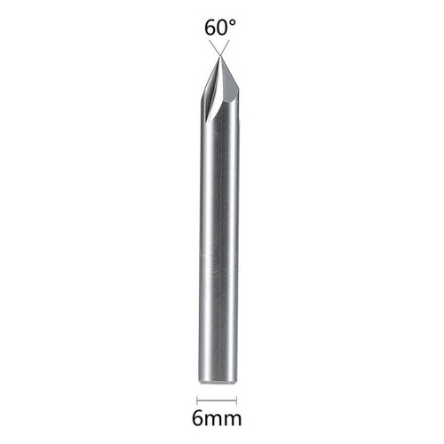 Milling End Mills Cutter Aluminium Copper Router V slot Equipment 6mm ...
