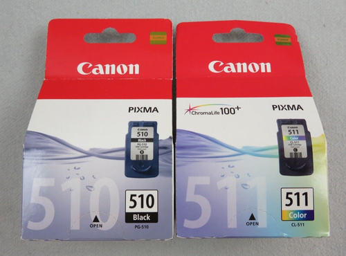 2 Canon PG-510 CL-511 Black + Color, 2970B011 2970B001 2972B001 | eBay.de