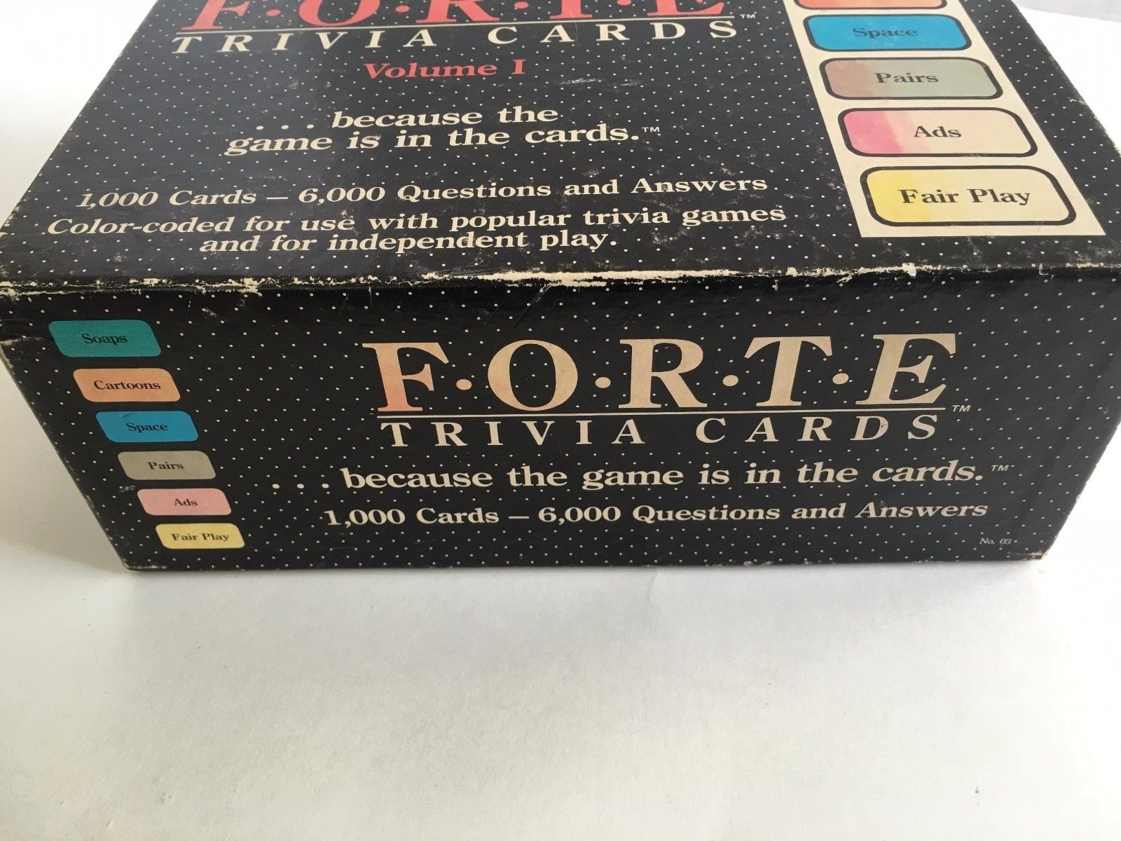 1984 Forte Trivia Cards Volume 1 Trivial Pursuit Expansion 6000 ...