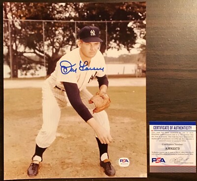 Don Larsen autograph 8 X 10 signed photo PSA New York Yankees Perfect ...