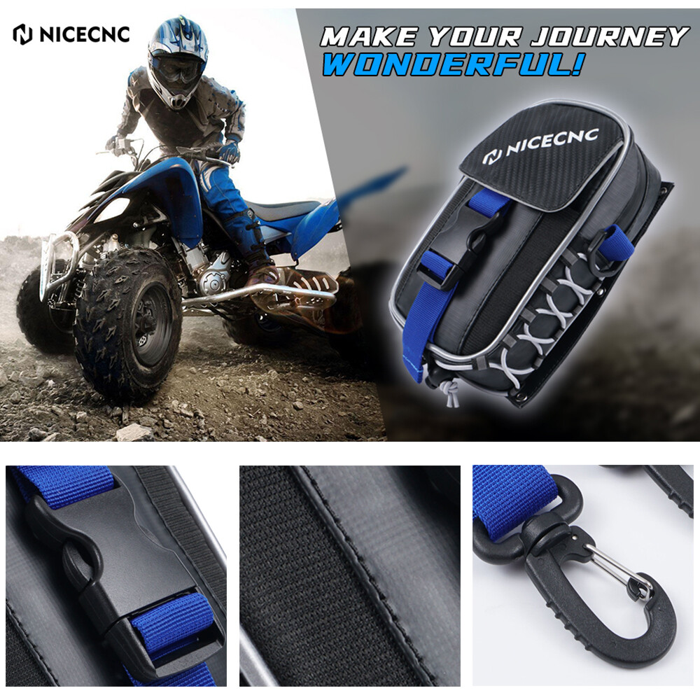 ATV Fender Bag Black Accessory Pack Luggage Storage For Yamaha Raptor ...