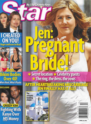 Star Magazine Jennifer Aniston Angelina Jolie Brad Pitt Kim Kardashian ...