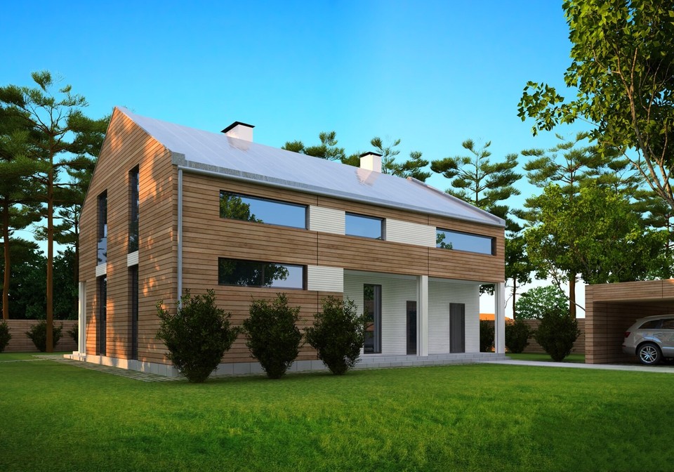 PREFAB TIMBER FRAME KIT ENGINEERED WOOD HOUSE DIY BUILDING CABIN HOME ...