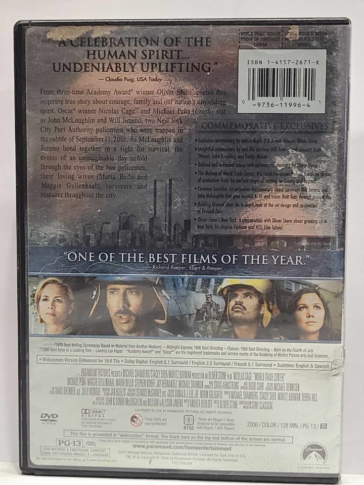 World Trade Center (DVD, 2006, 2-Disc Set, Special Commemorative ...