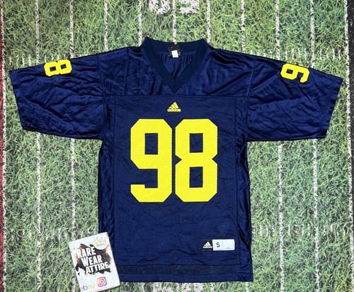 Michigan Wolverines Adidas Throw Back Football Jersey Men's Sz S 7753 ...