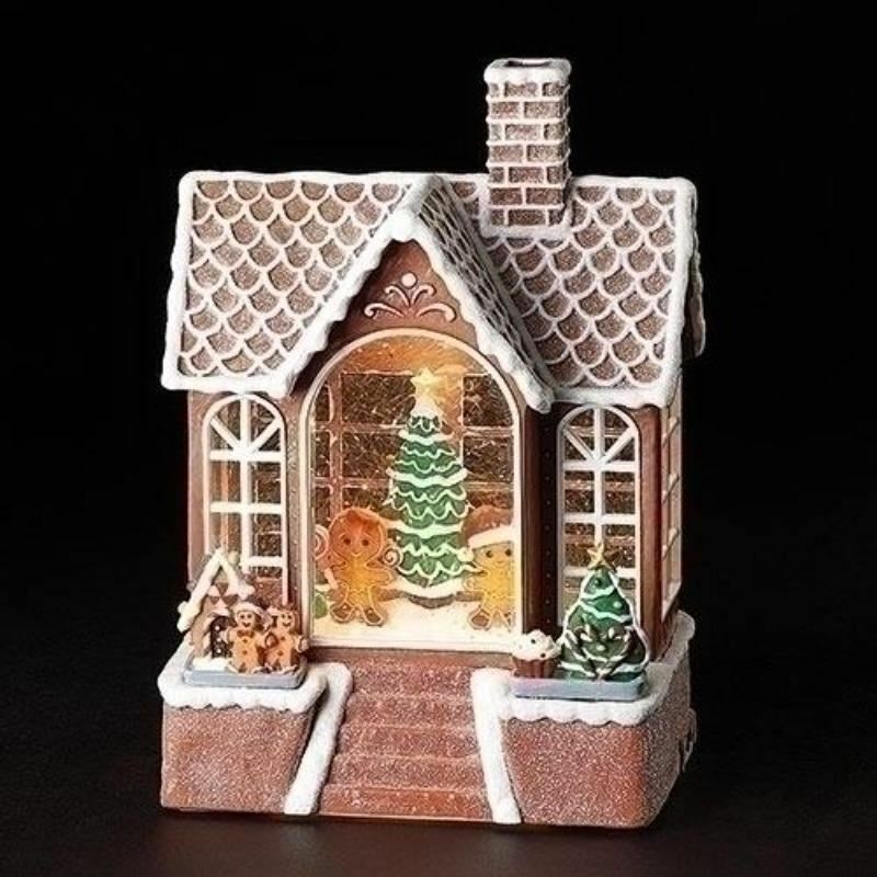 Roman Led Swirl House With Tree Gingerbread - 134862 | eBay