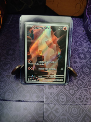 Pokémon TCG Charmander 151 Scarlet & Violet (Illustration Rare) (Full ...