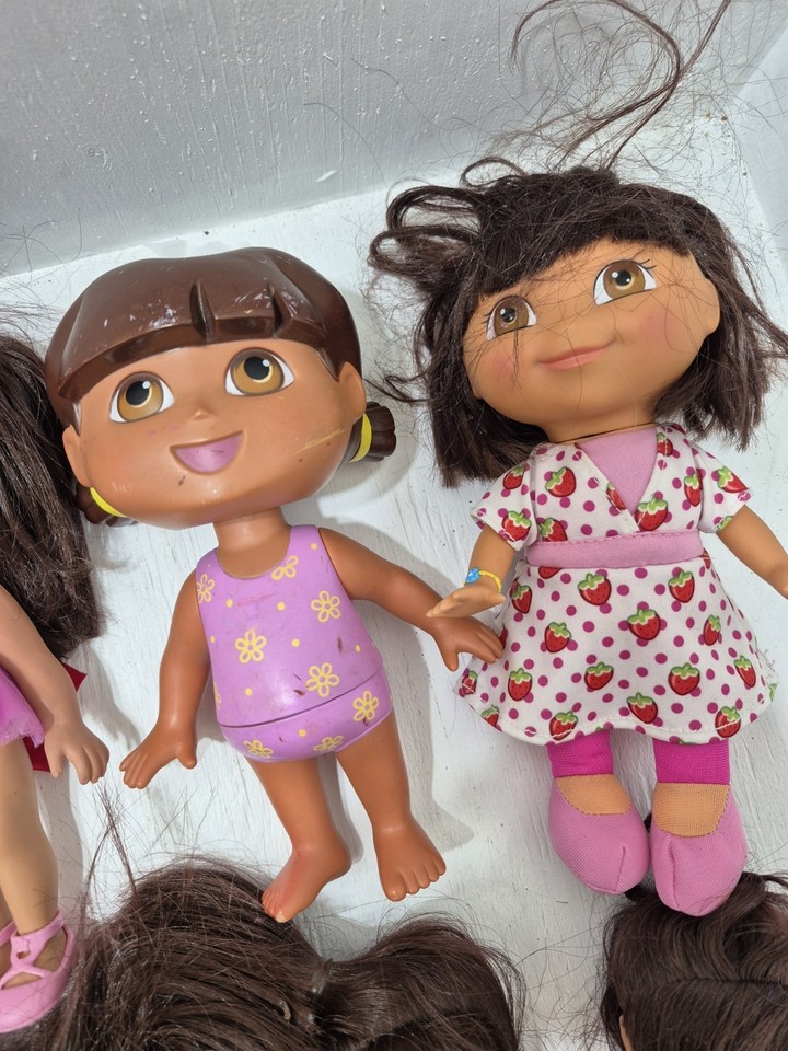 Lot of Dora the Explorer Nickelodeon Dolls Toys Everyday Adventure ...
