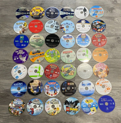 Lot of 42 Nintendo Wii Video Games - Disc Only - - Free Shipping | eBay