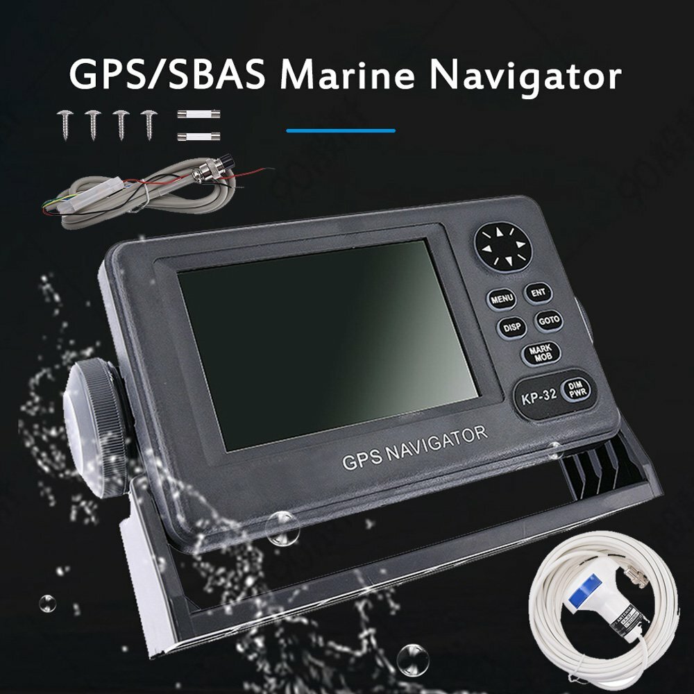 Marine GPS/SBAS Navigator ONWA KP-32 4.5" LCD Display GPS Navigation ...