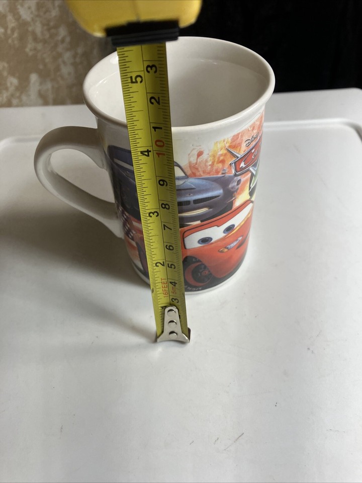 2011 Disney Pixar Cars Coffee Mug Cup Lightning McQueen Tow Mater Finn ...
