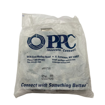 Pack Of 25 PPC BELDEN WMS716 Coax Drop Security Shield MDU PED For RG59 ...