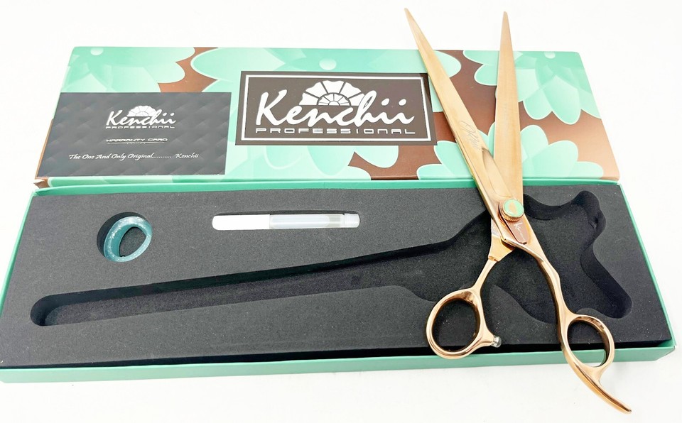 Kenchii Grooming - Rose 9 in. Straight Shear / Scissor Razor Sharp Cuts Great | eBay