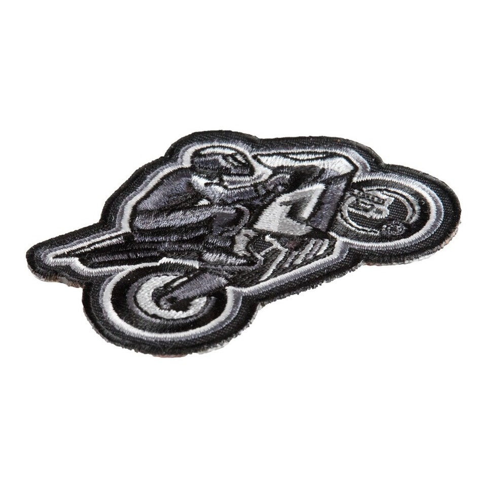 Speeding Gray Rider Motorcycle Patch, Biker Patches | eBay