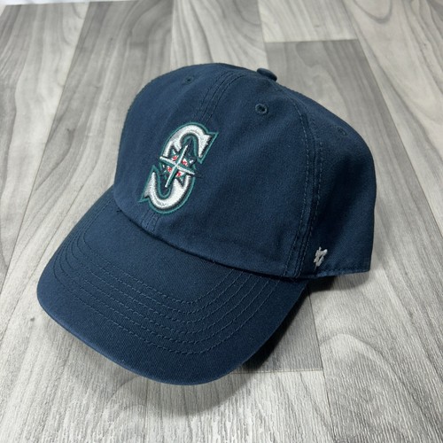 47 Brand Black Seattle Mariners OSFA Strapback Adjustable Cap Hat | eBay