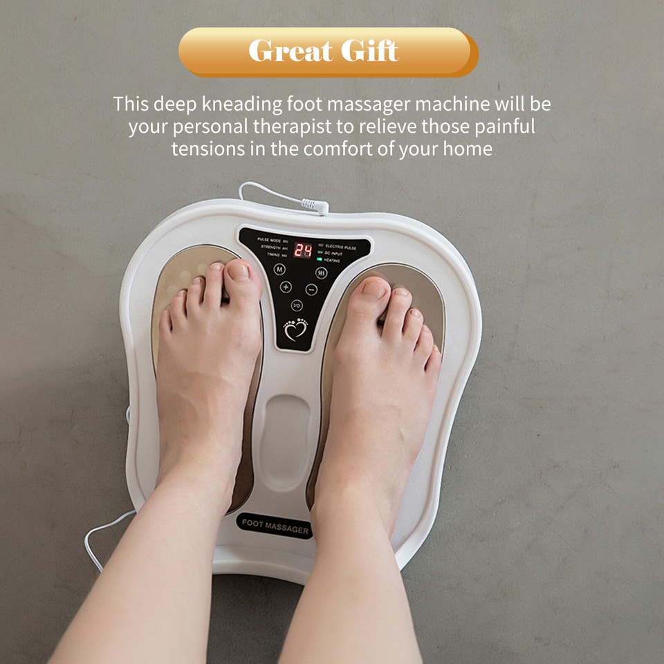 EMS Circulation Electric Foot Massager Booster Machine Blood Leg ...